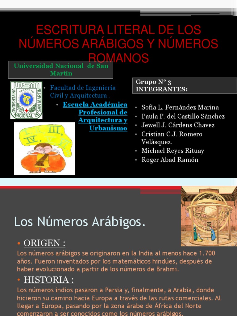 Lenguaje Numeros Arabigos PPW | PDF | Decimal | Notación