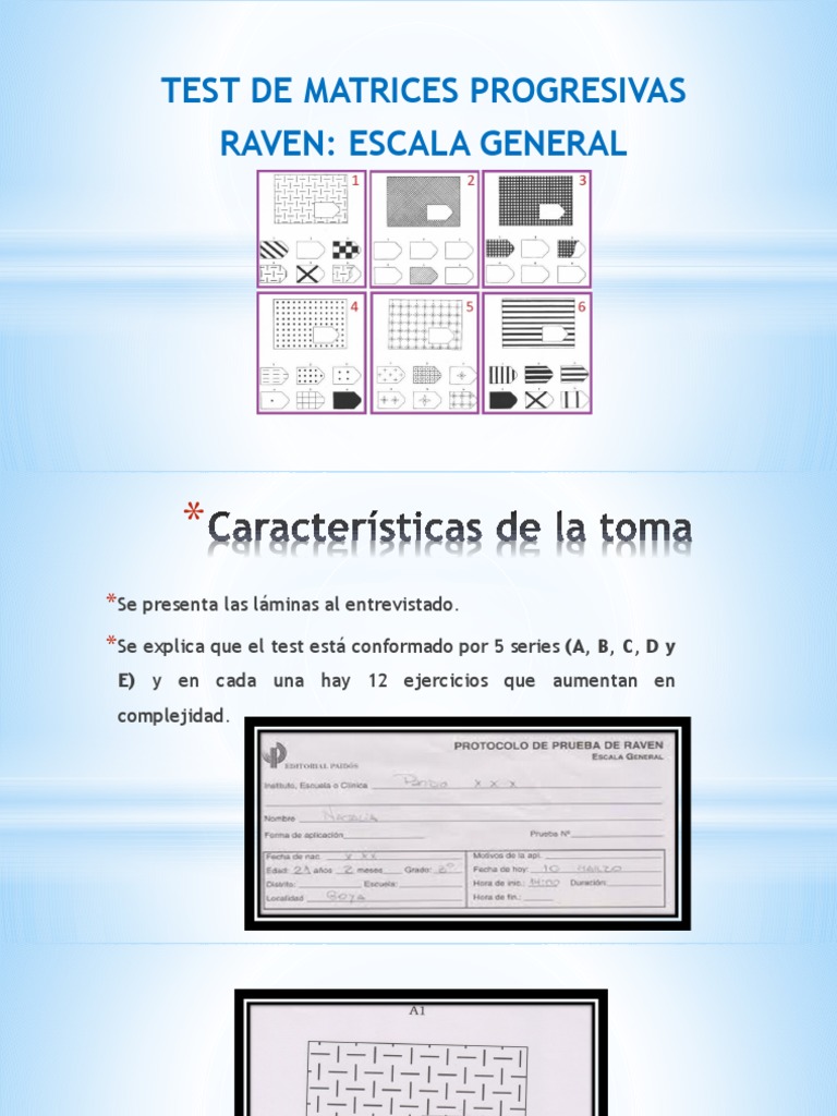 Raven Escala General | PDF