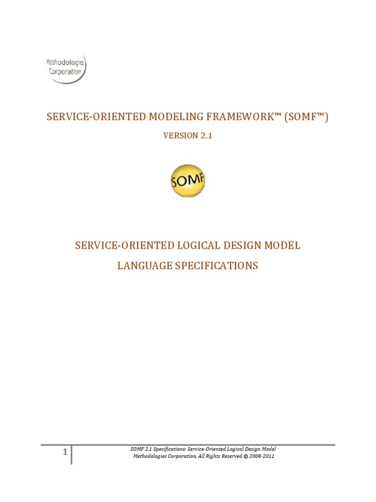 Service-Oriented Modeling Framework™ (Somf™) | PDF | Service Oriented Architecture | Cloud Computing