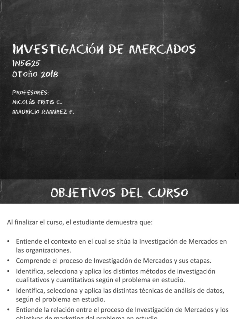 Cap 1 IDM | PDF | Investigación de mercado | Marketing