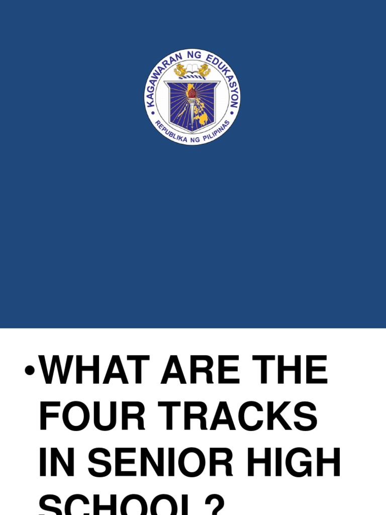 Four Tracks in Shs | PDF | Science, Technology, Engineering, And ...