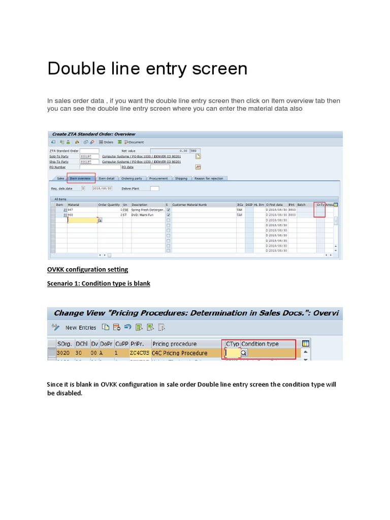 Double Line Entry | PDF
