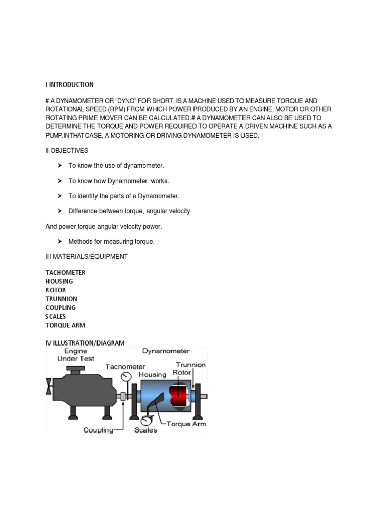 Introduction Dynamometer | PDF | Machines | Mechanical Engineering