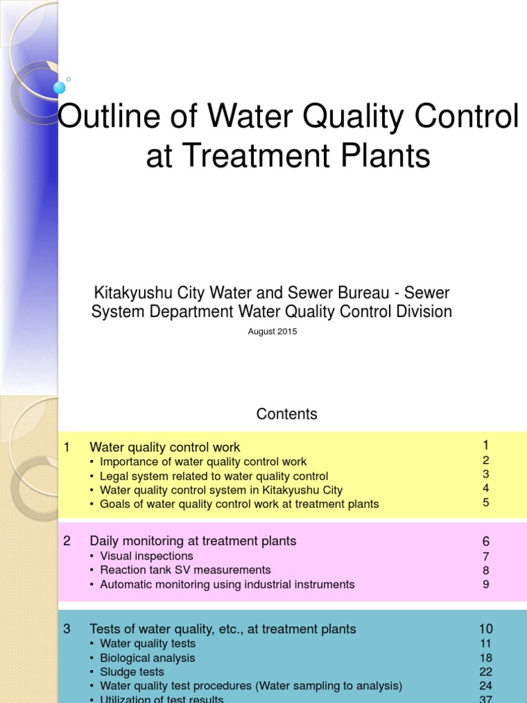 Water Quality Control in Kitakyushu | PDF | Sewage Treatment | Sanitary ...