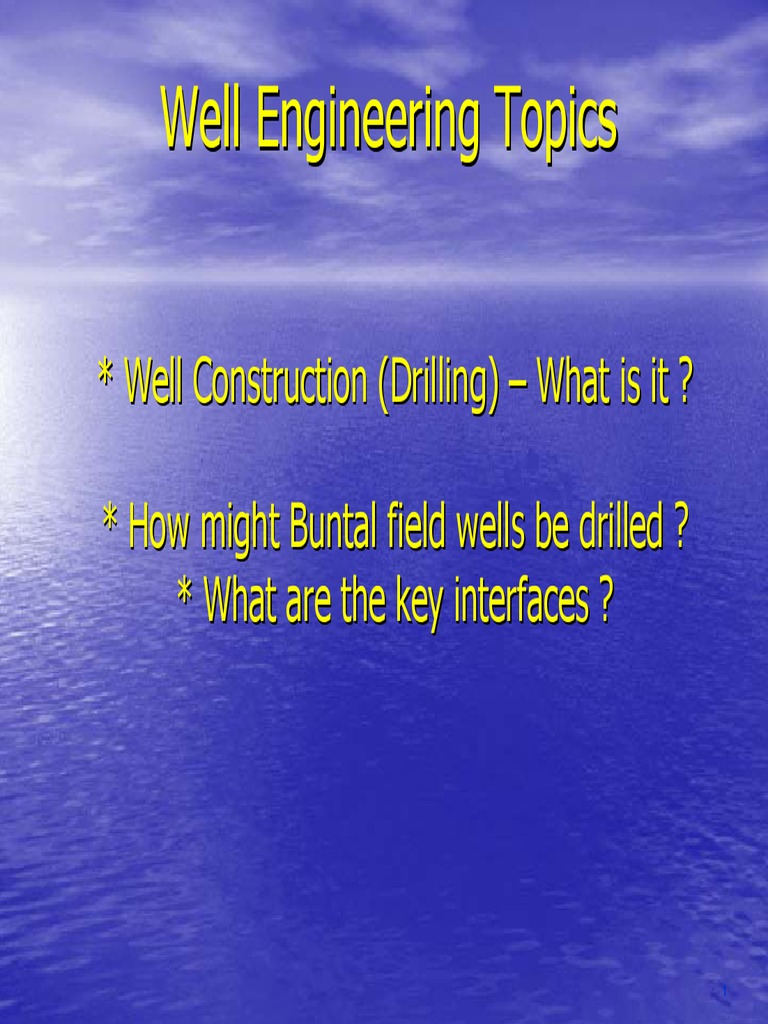 Drilling Oil Well Introduction | PDF | Casing (Borehole) | Offshore ...