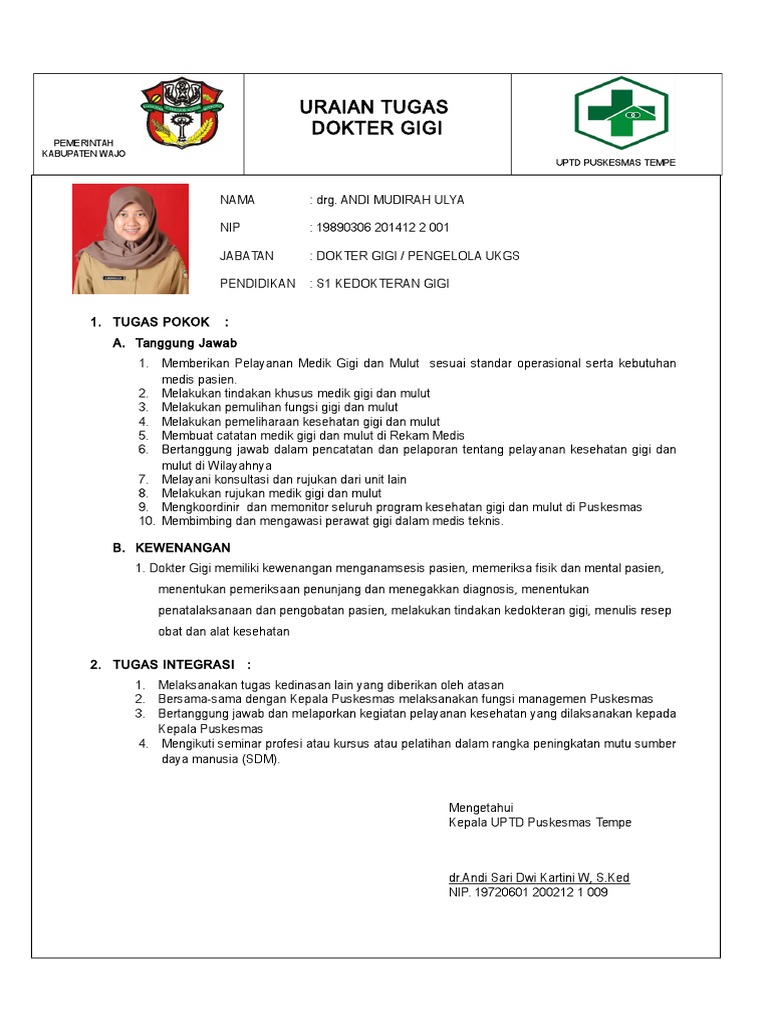 Uraian Tugas Dokter Umum - Perumperindo.co.id