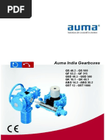 Rotork Manual Gearbox Actuators | PDF | Transmission (Mechanics) | Gear