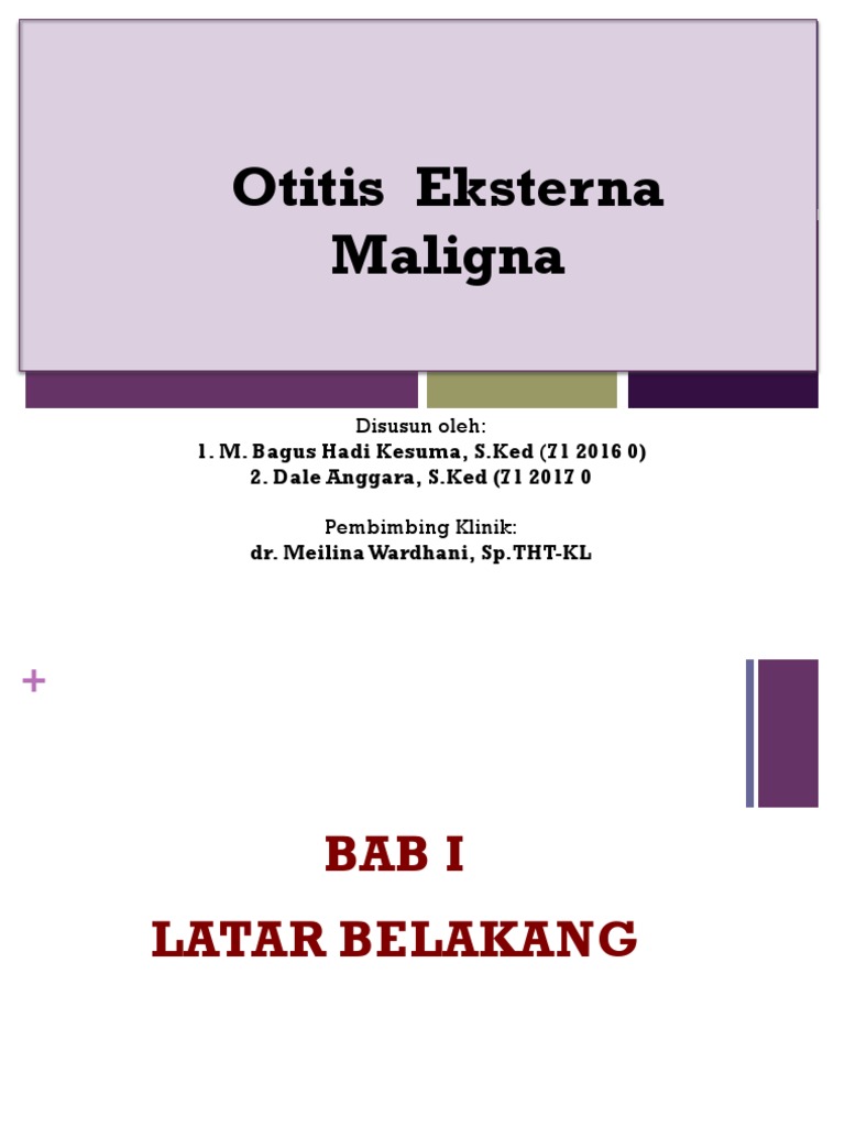 Otitis Eksterna Maligna | PDF