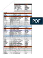 ICC World Cup 2023 Full Schedule | PDF | Cricket | Ball And Bat Games