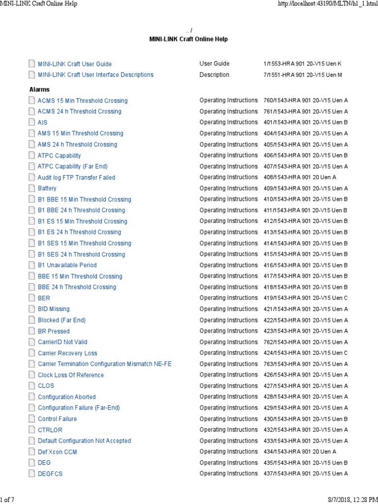 MINI-LINK Craft Online Help | PDF | Internet Architecture ...