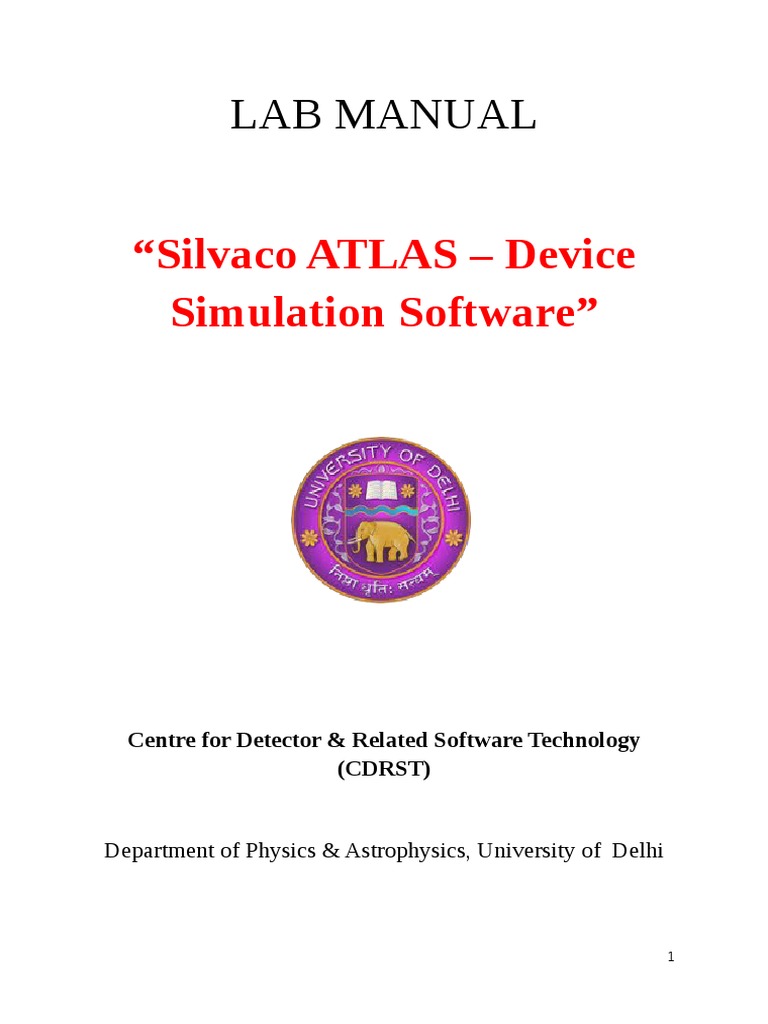 Silvaco Manual - 1 PDF | PDF | Simulation | Electricity
