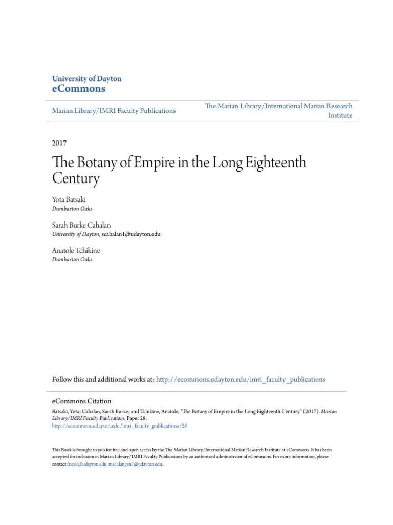 The Botany of Empire in The Long Eighteenth Century | PDF | Botany ...