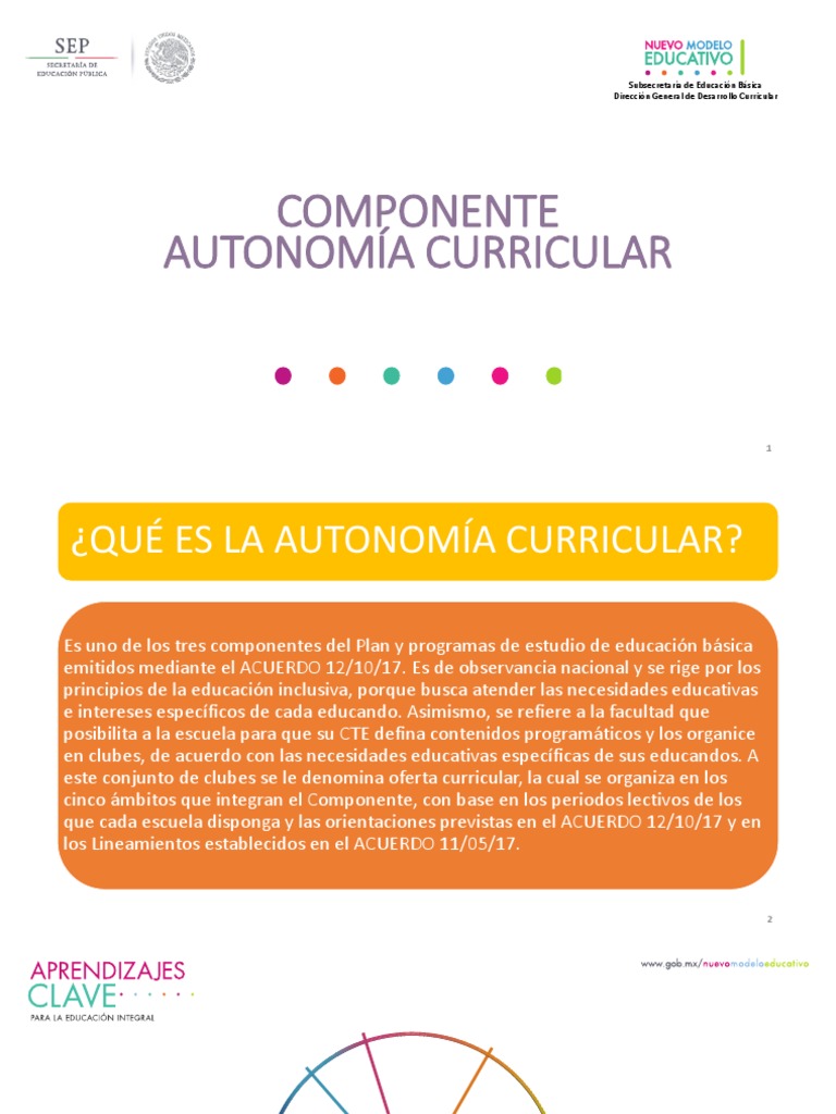 Autonomía Curricular en Educación Básica | PDF | Educación de la ...