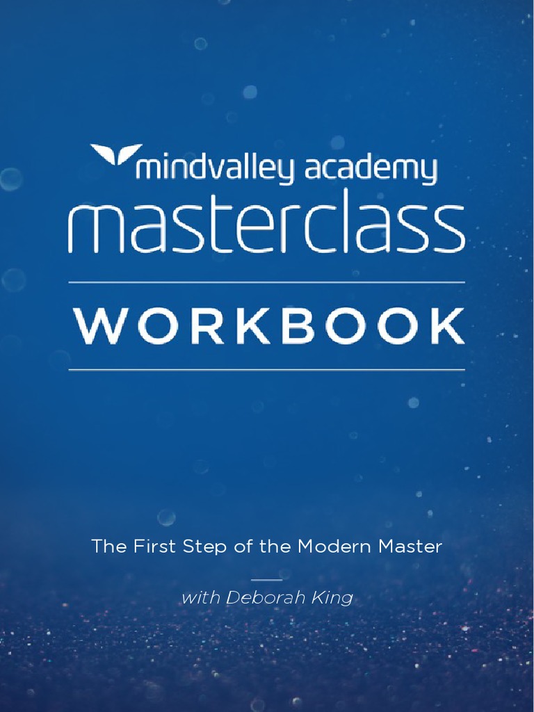 The First Step Of-The Modern Master Masterclass by Deborah King Workbook PDF | PDF | Prana | Vedas