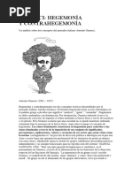 Hegemonía y Contrahegemonía en Gramsci | PDF | Antonio Gramsci | Hegemonía