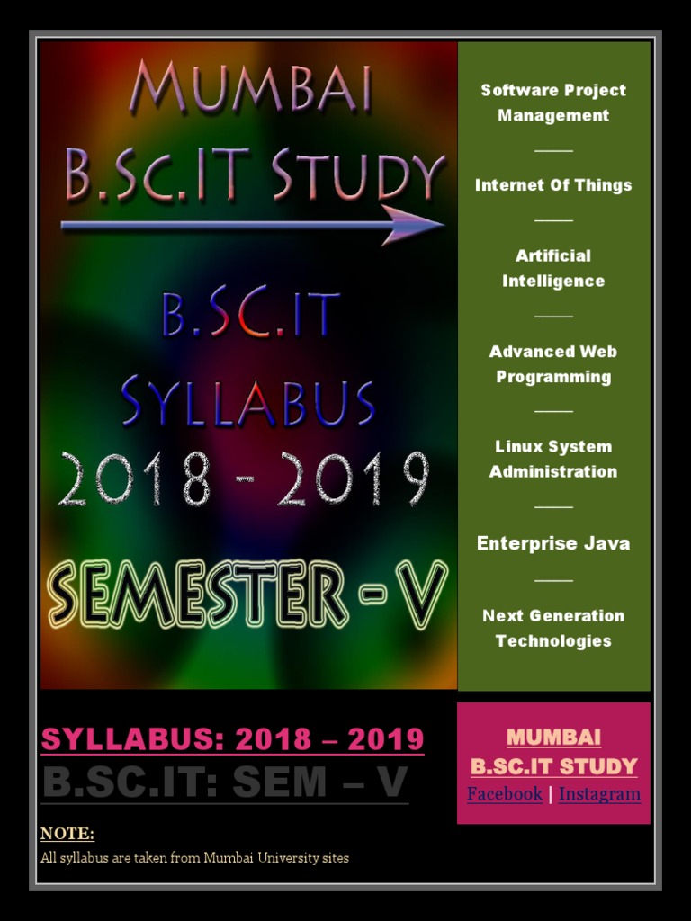 Mumbai University - B.SC - IT: Semester - V (Syllabus) (2018-2019 ...