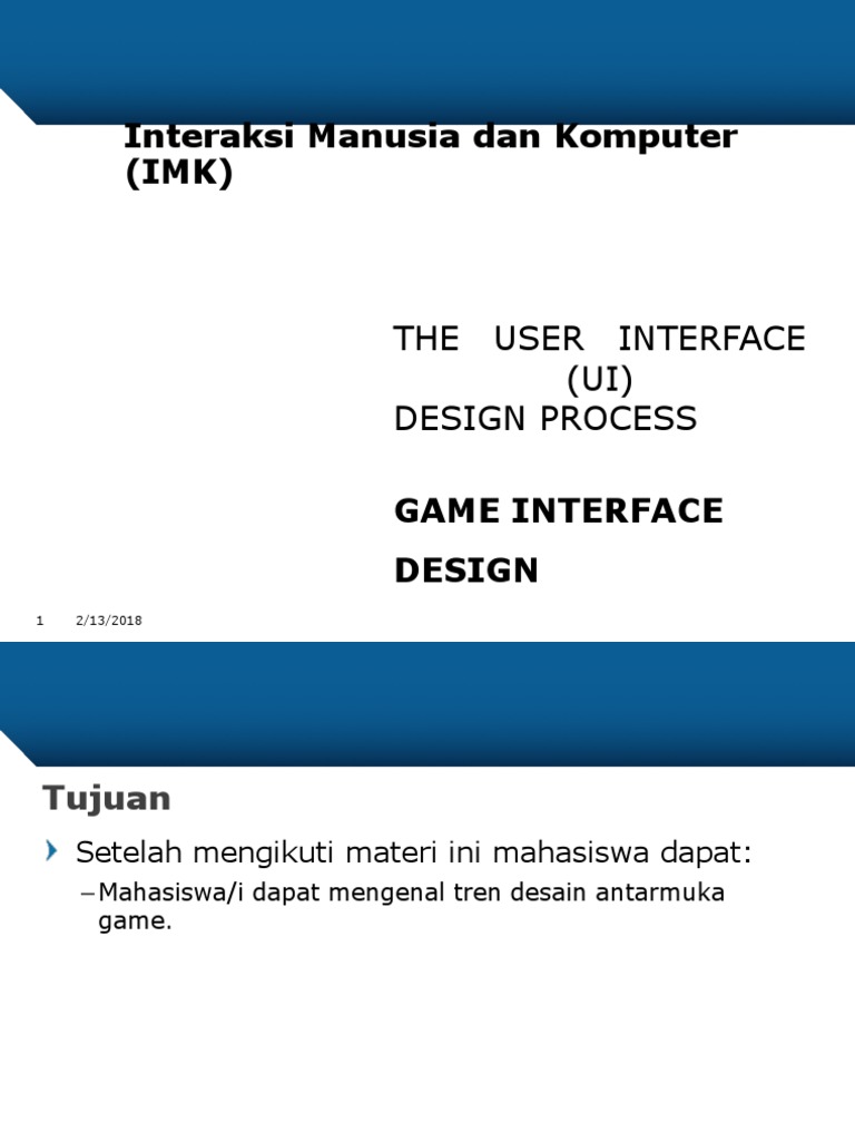 Interaksi Manusia Dan Komputer Imk The User Interface Ui Design