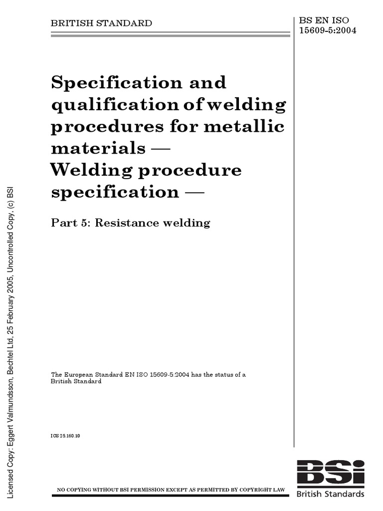 ISO 15609-5 - Specification and Qualification of Welding Procedures For ...