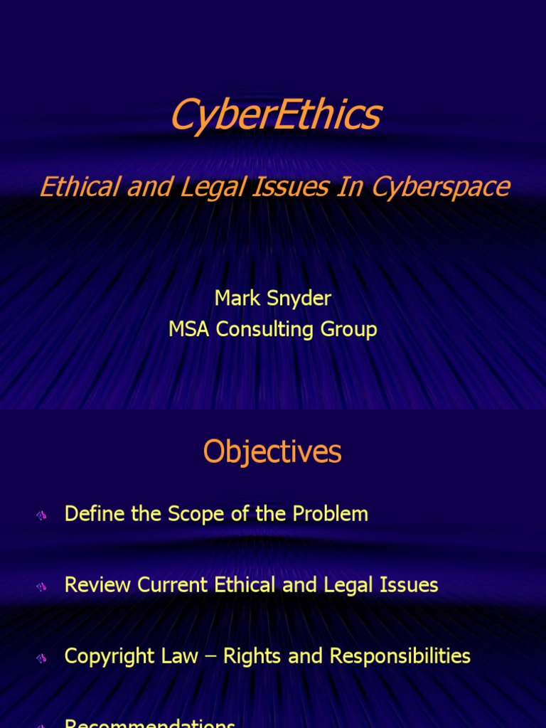 Cyber Ethics | PDF | Copyright Infringement | Fair Use