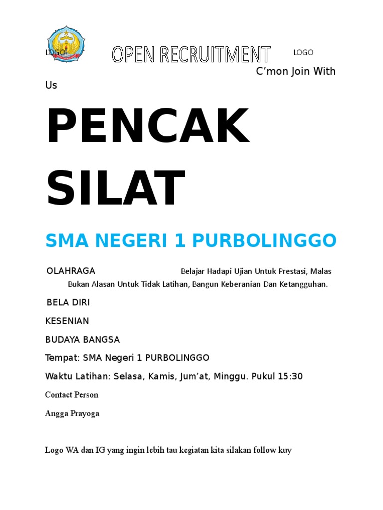 Brosur Silat | PDF