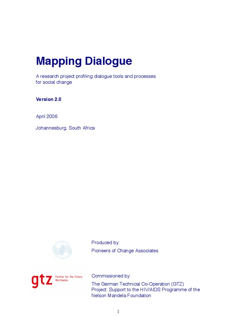 Mapping Dialogue | PDF | Dialogue | Negotiation