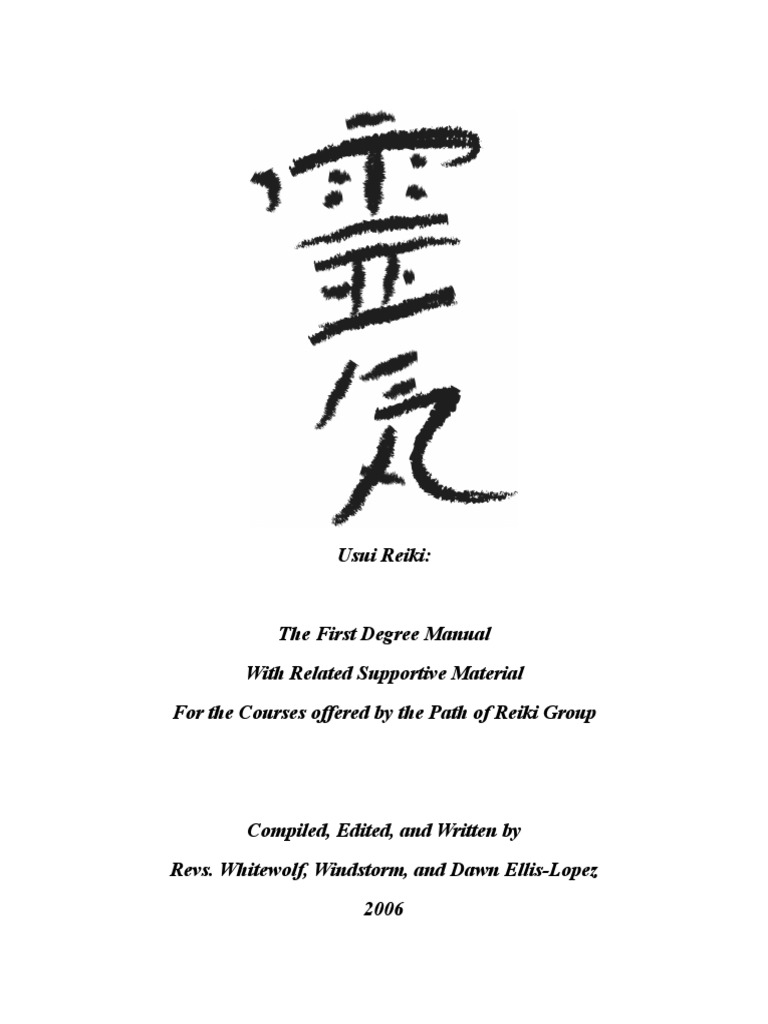 Path Of Reiki First Degree Manual Pdf Pdf Reiki Mikao Usui