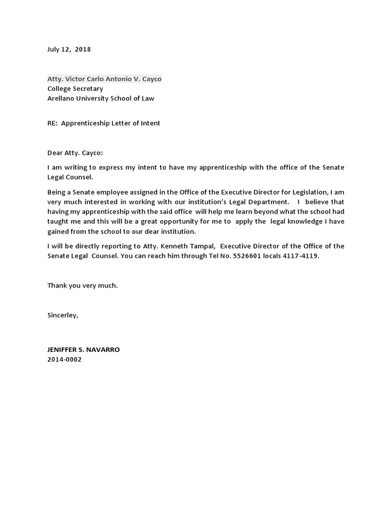 Atty. Victor Carlo Antonio V. Cayco: Jeniffer S. Navarro | PDF ...