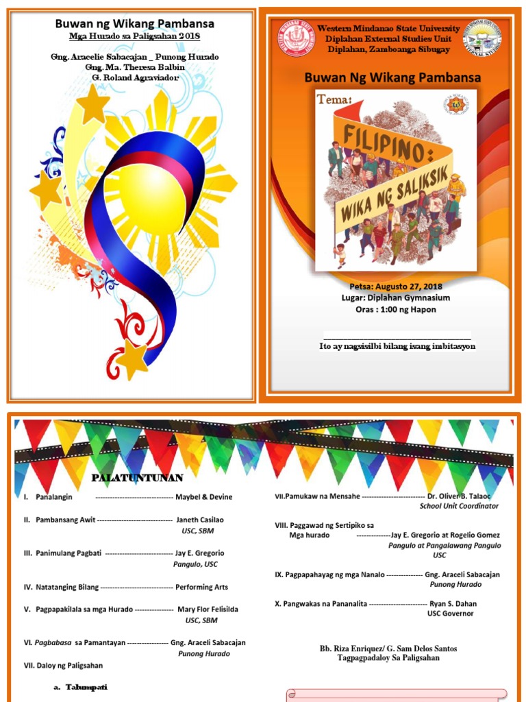 Buwan NG Wika Program | PDF