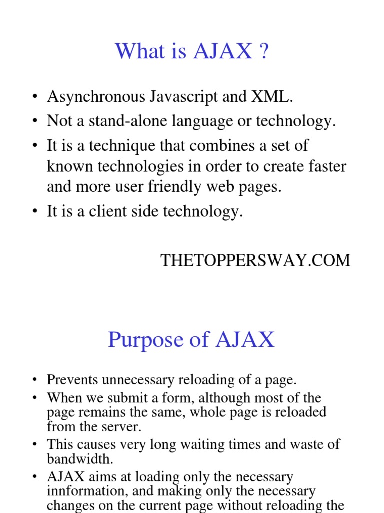 Ajax Pdf Ajax Programming Java Script