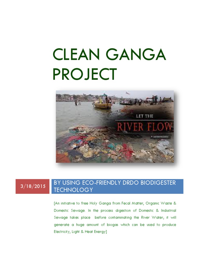 Clean Ganga Project | PDF | Sewage Treatment | Anaerobic Digestion
