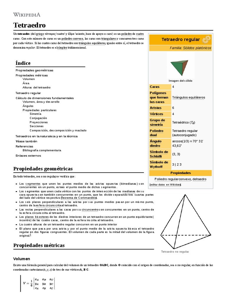 Tetra Edro | PDF | Tetraedro | Geometria clasica