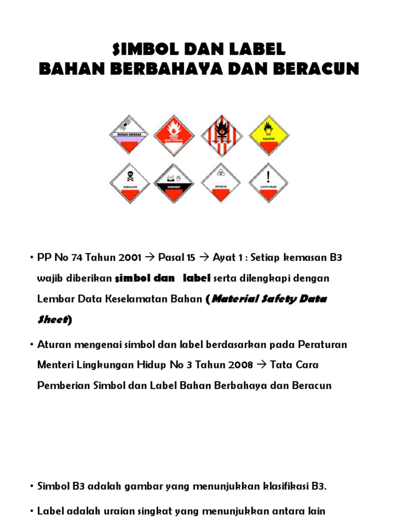 Simbol Dan Label B3 | PDF