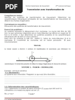 Mécanismes de Transformation du Mouvement | PDF