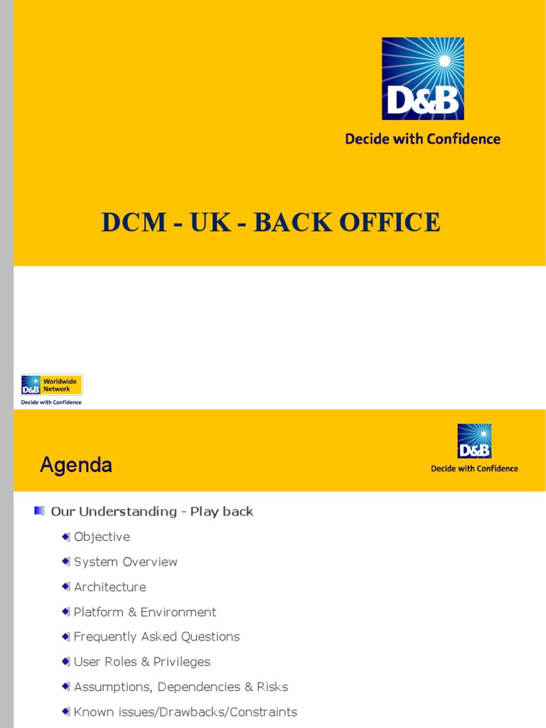 DCM - Uk - Back Office | Download Free PDF | Subscription Business ...