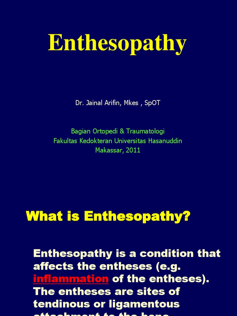 Understanding Enthesopathy Conditions | PDF | Elbow | Finger