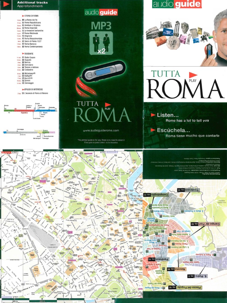 Audioguia Tutta Roma Folleto-Guia Explicativo 60 Monumentos ...