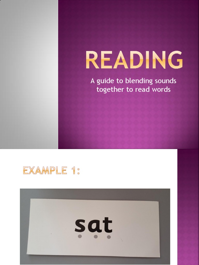 Blending Sounds for Reading Success | PDF | Languages | Language Arts ...