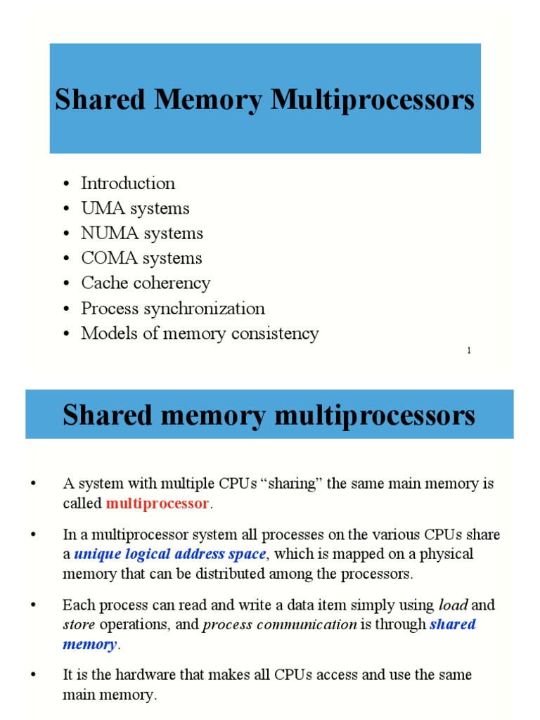 07 Multiprocessors MF PDF | PDF | Cpu Cache | Central Processing Unit