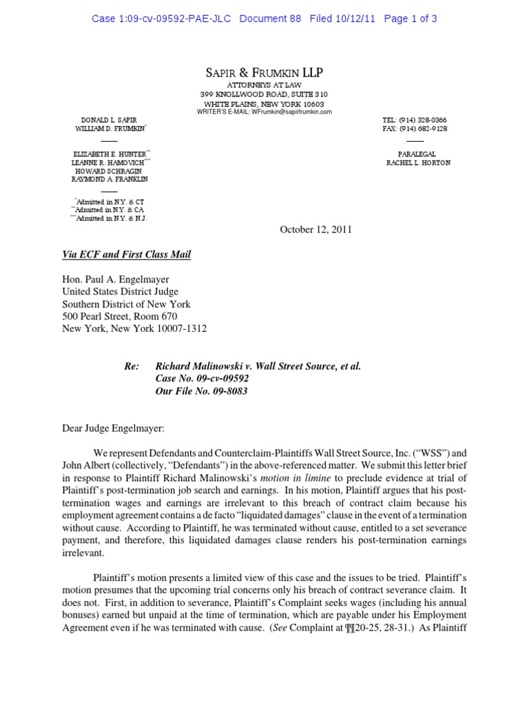 Richard E. Malinowski History of Fraud and Altering Documents - Richard ...