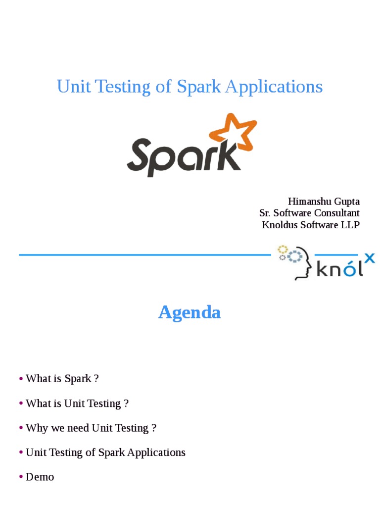 Spark App Unit Testing Guide | PDF | Apache Spark | Unit Testing