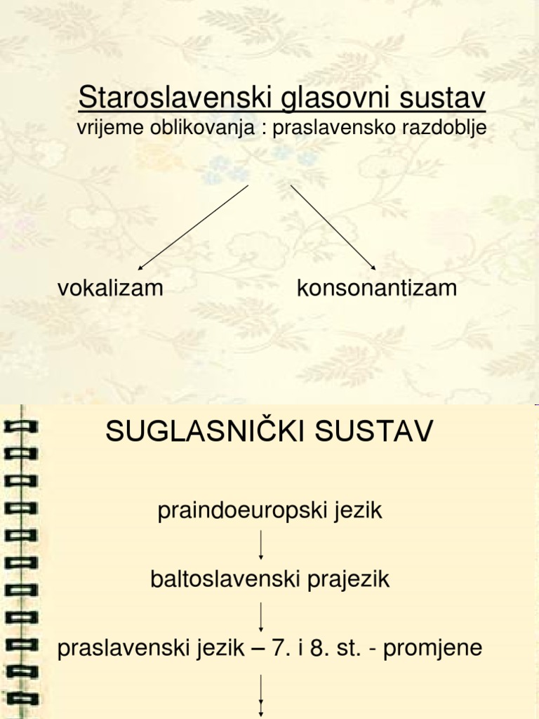 Staroslavenski Glasovni Sustav | PDF