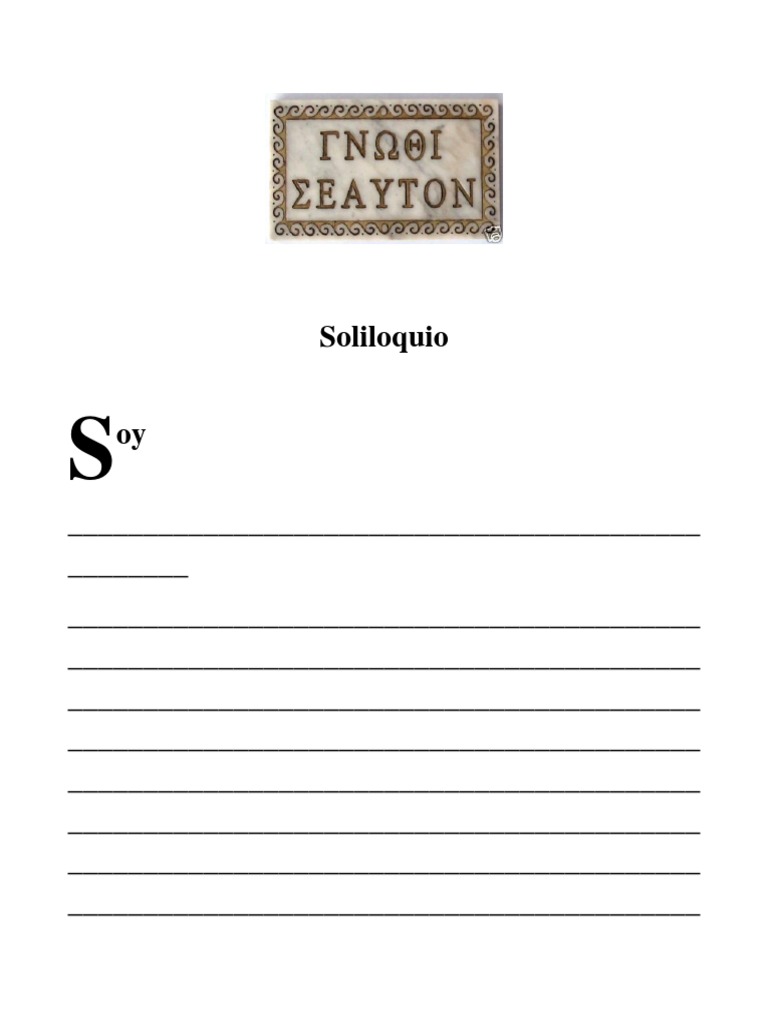 Formato Soliloquio | PDF