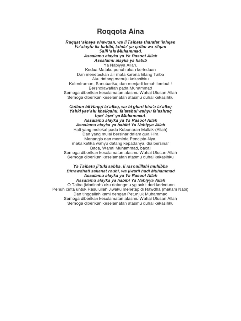 Roqqota Aina | PDF | Agama & Spiritualitas