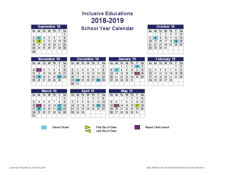 Final Cal 18-19 SchoolCalendar | PDF
