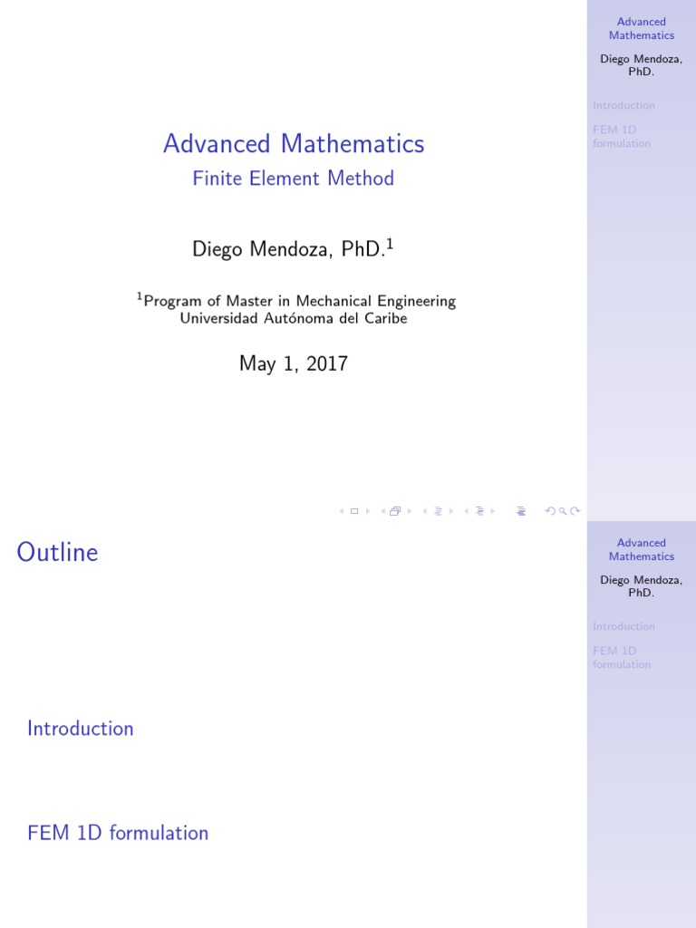 Week4 Finite Element Method 1D | PDF | Finite Element Method ...