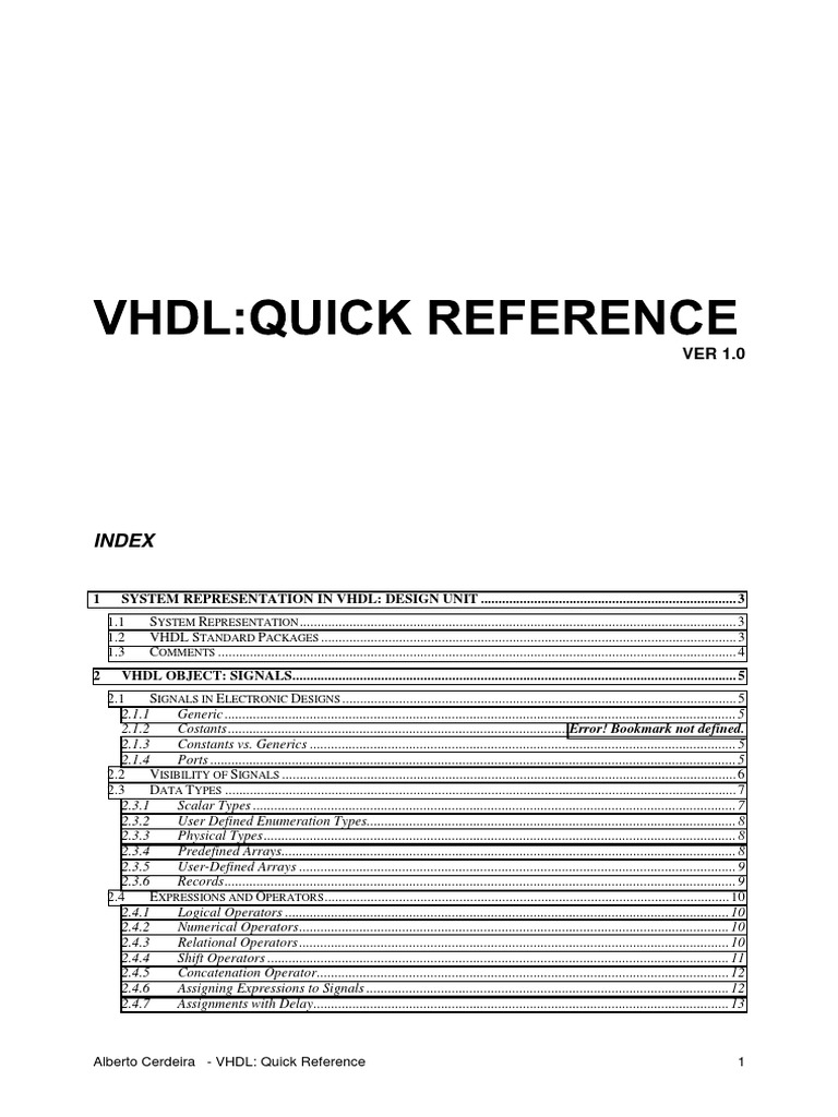 Programar en VHDL | PDF | Data Type | Vhdl