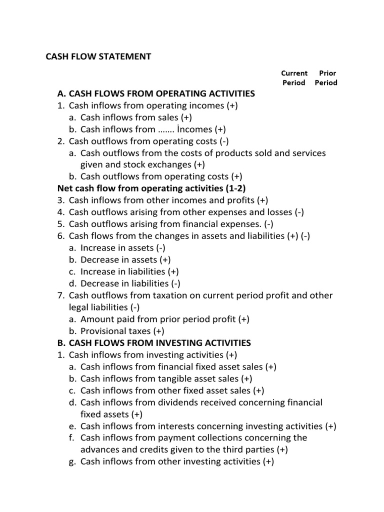 Cash Flow Statement PDF | PDF | Cash Flow Statement | Dividend