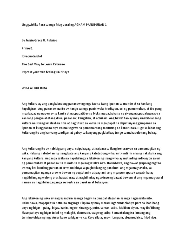 Thesis Sa Filipino | PDF