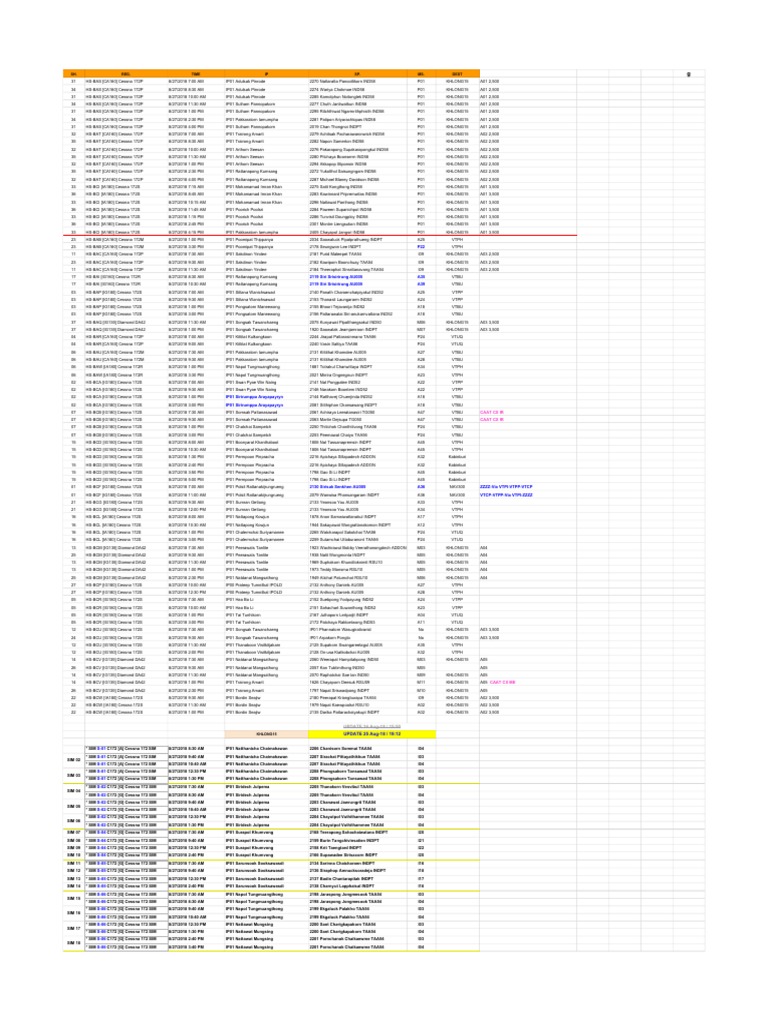 BAC Flight Schedule PDF | Download Free PDF | Aeronautics | Vehicle Design