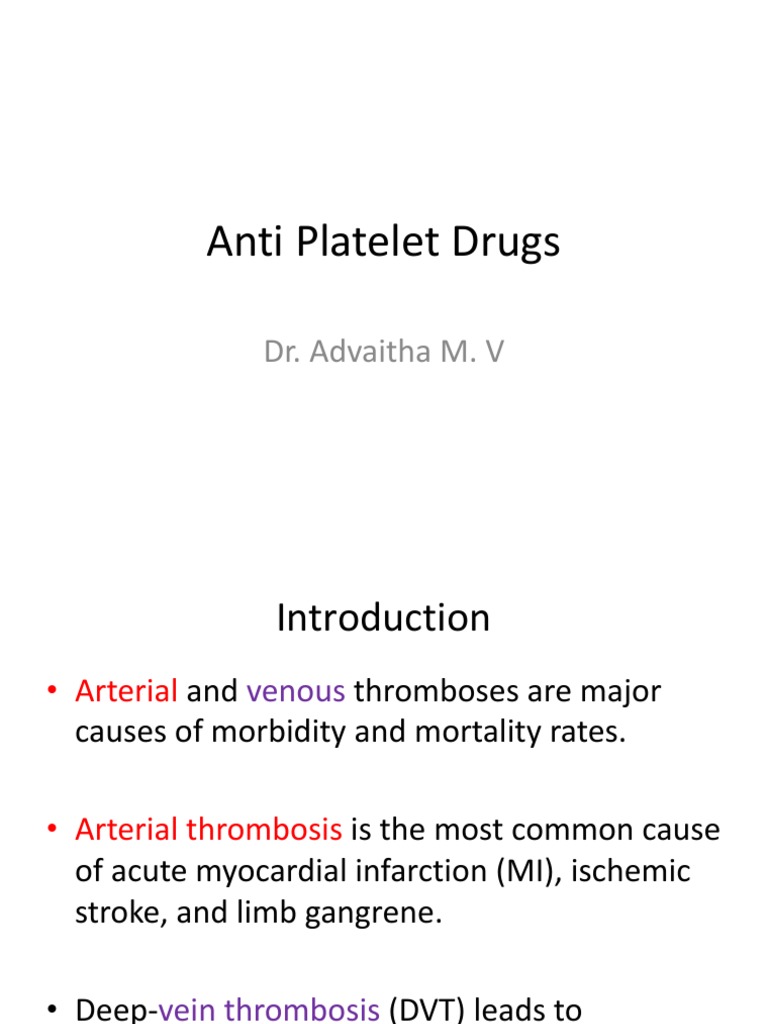 Antiplateletdrugs 150203231404 Conversion Gate01 PDF | PDF | Platelet ...